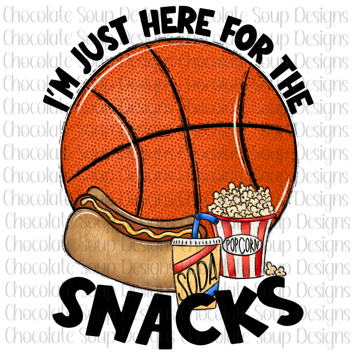 Basketball Snacks – Chocolate Soup Designs