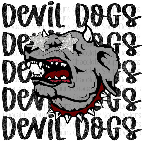 Preppy Mascot Devil Dogs – Chocolate Soup Designs