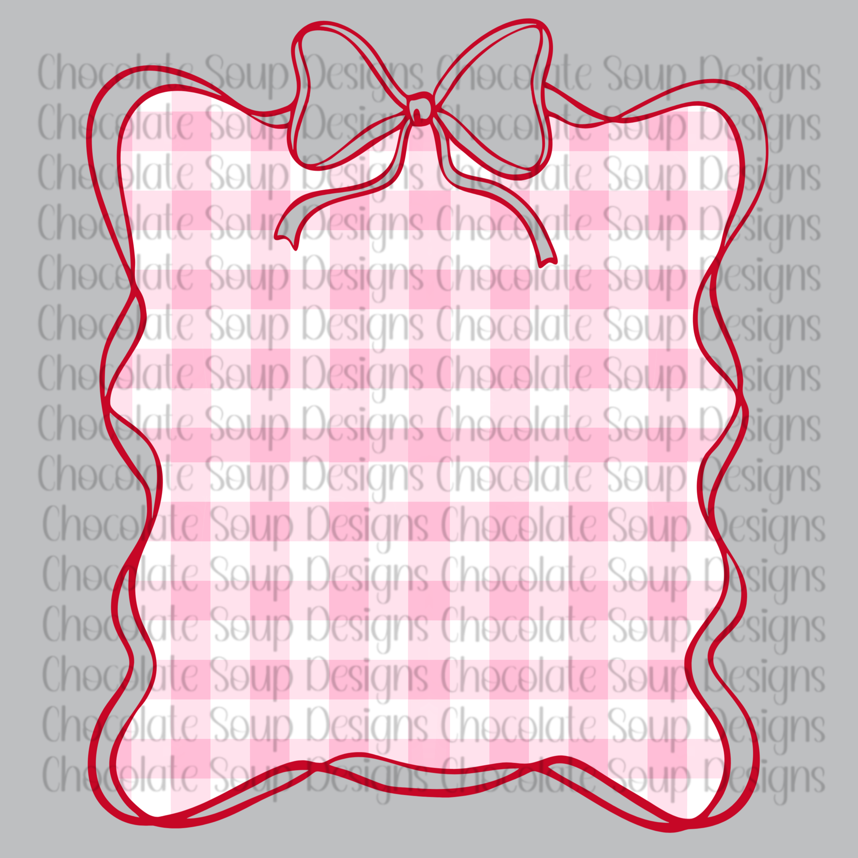 Ribbon Bow Frame – Chocolate Soup Designs