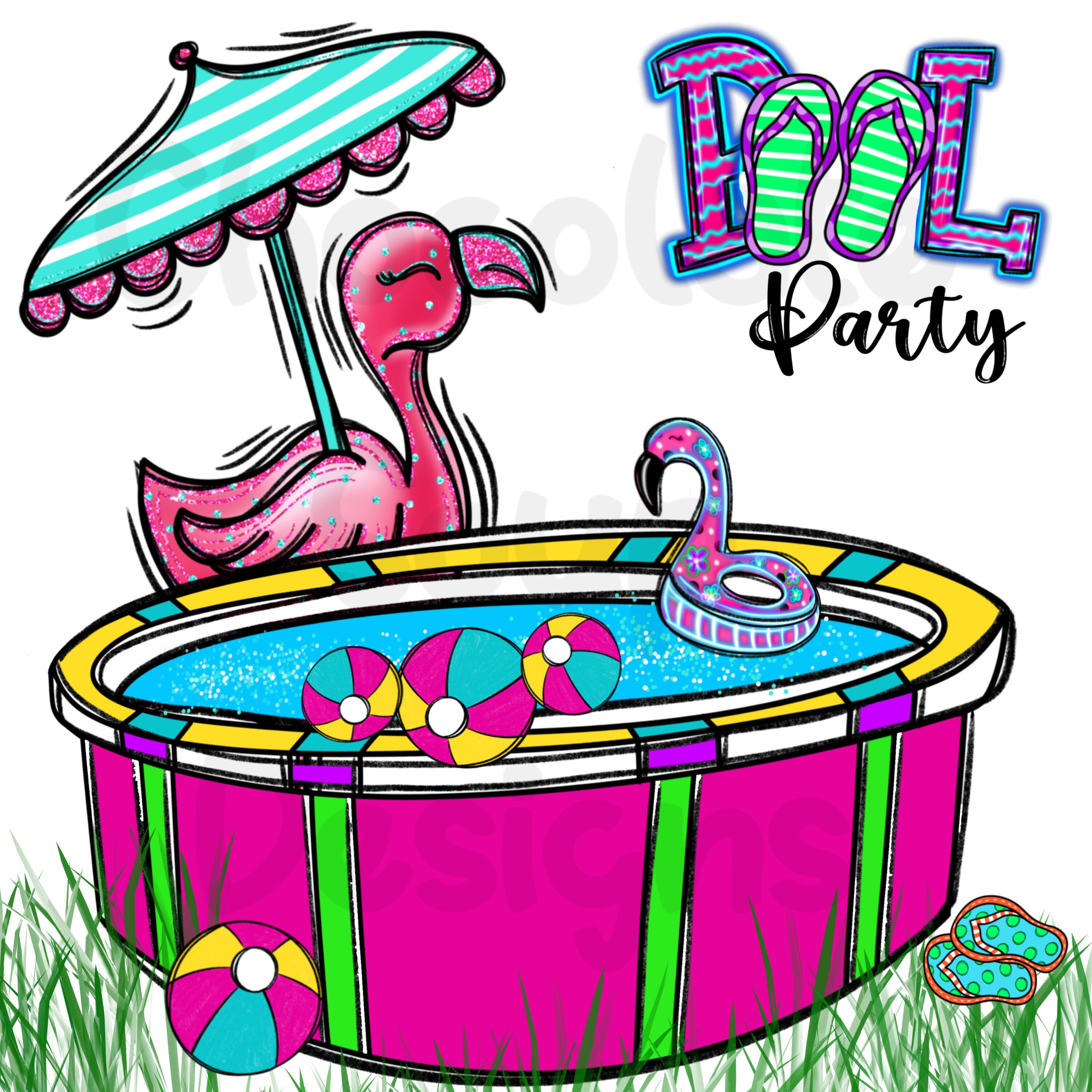Pool Party Floatie – Chocolate Soup Designs
