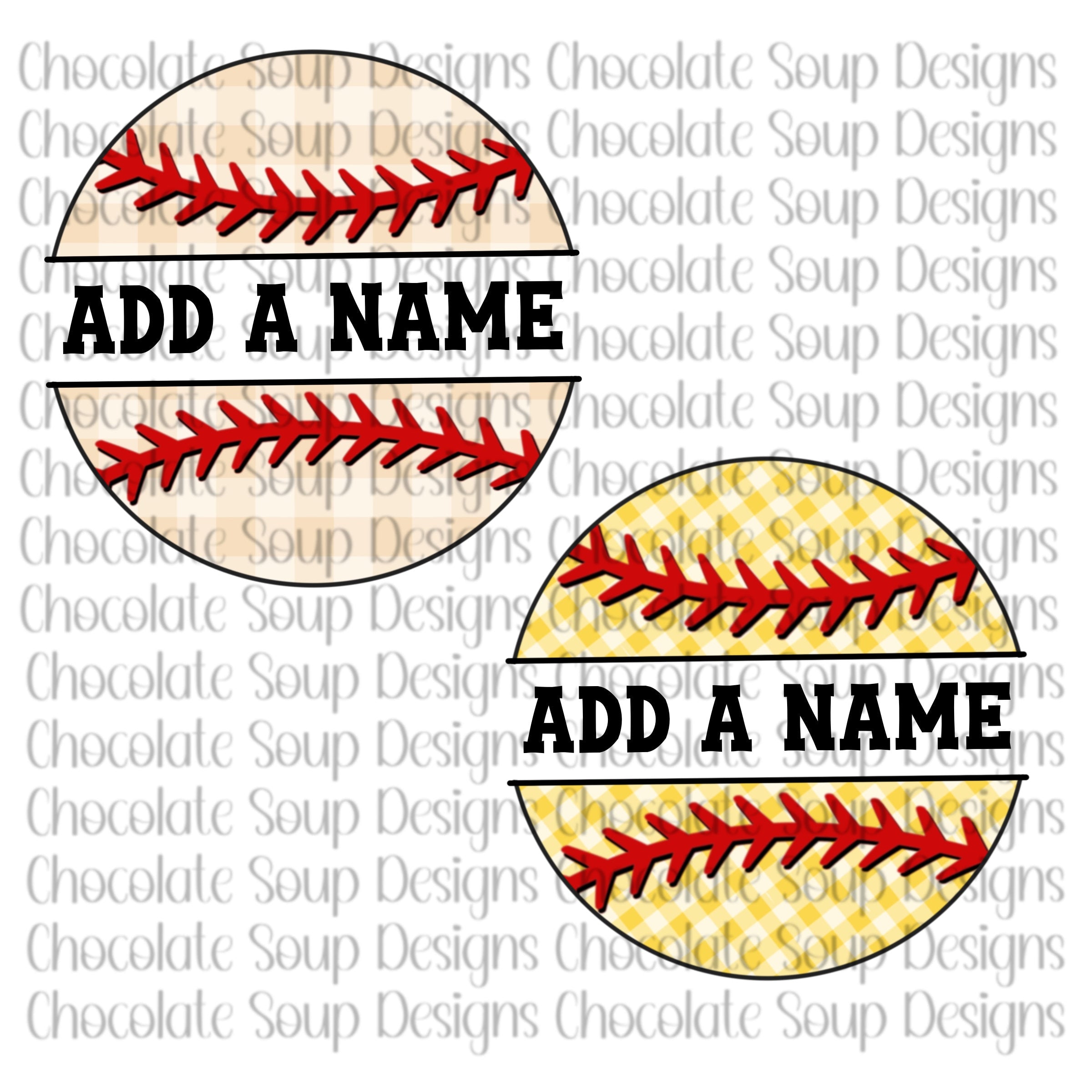 Baseball and Softball for Sleeve – Chocolate Soup Designs