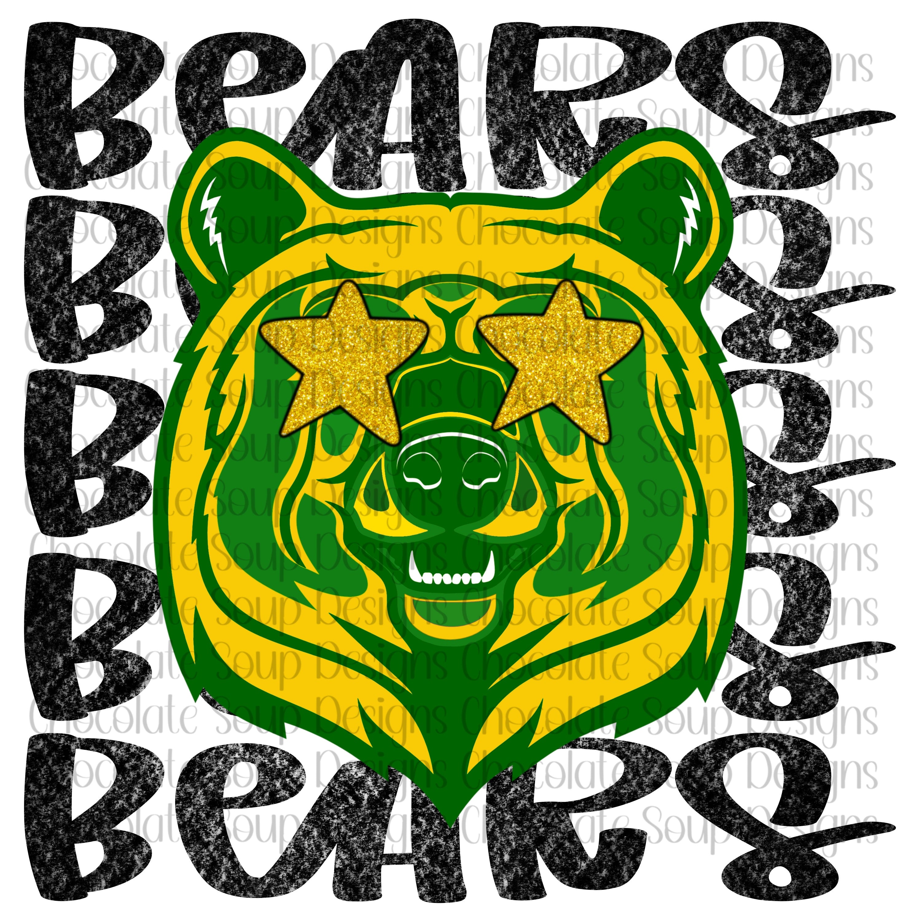 Bears Preppy Mascot – Chocolate Soup Designs