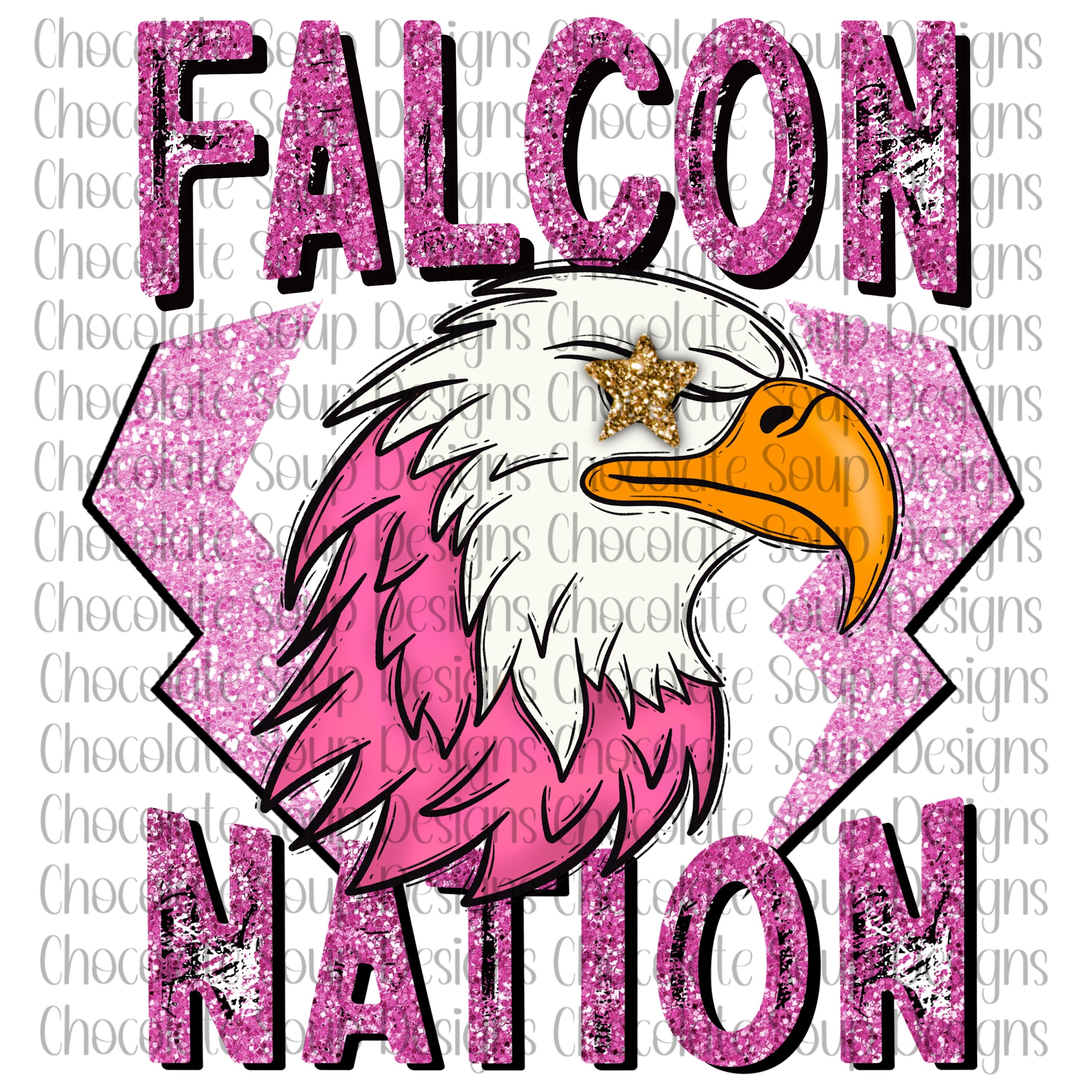 Falcon Nation-Pink – Chocolate Soup Designs